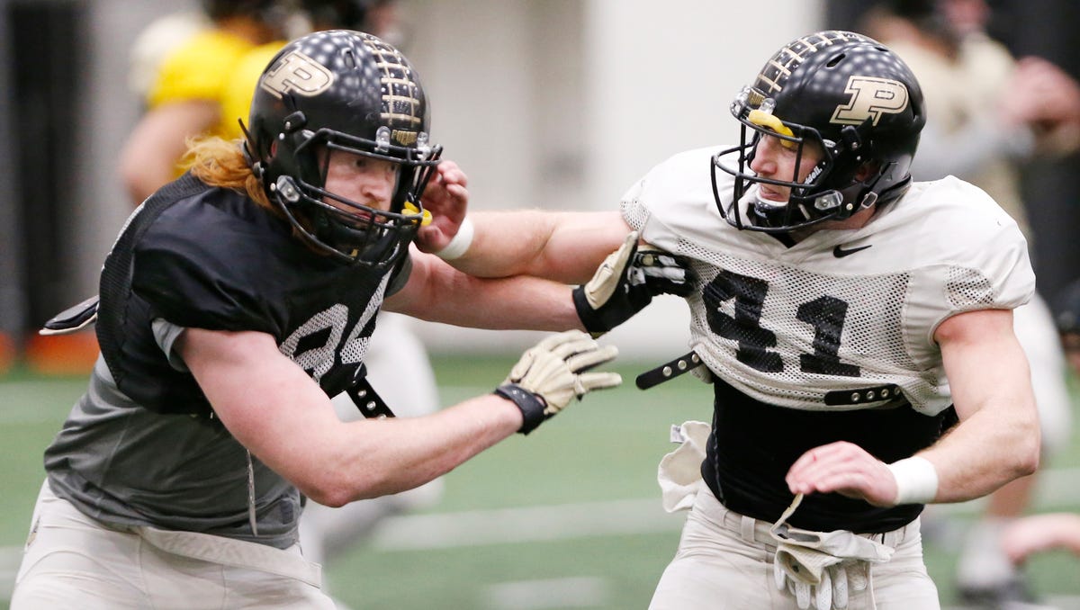 Day 4 of Purdue Spring Football Practice
