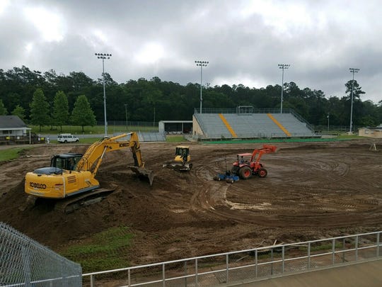 Gene Cox Stadium getting new turf field, scoreboard in major upgrade