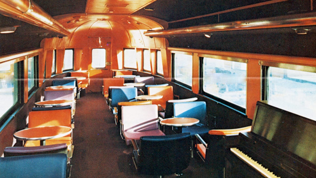 Amtrak interiors through the years