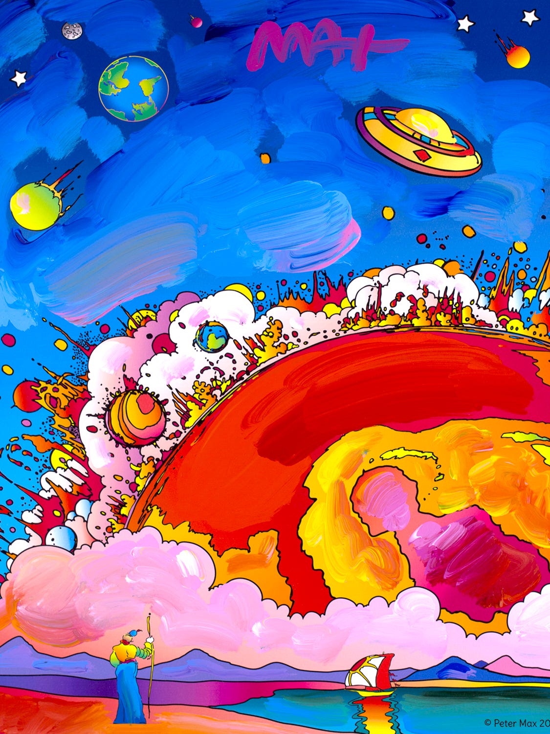 Peace, love and Peter Max at Bennett Gallery