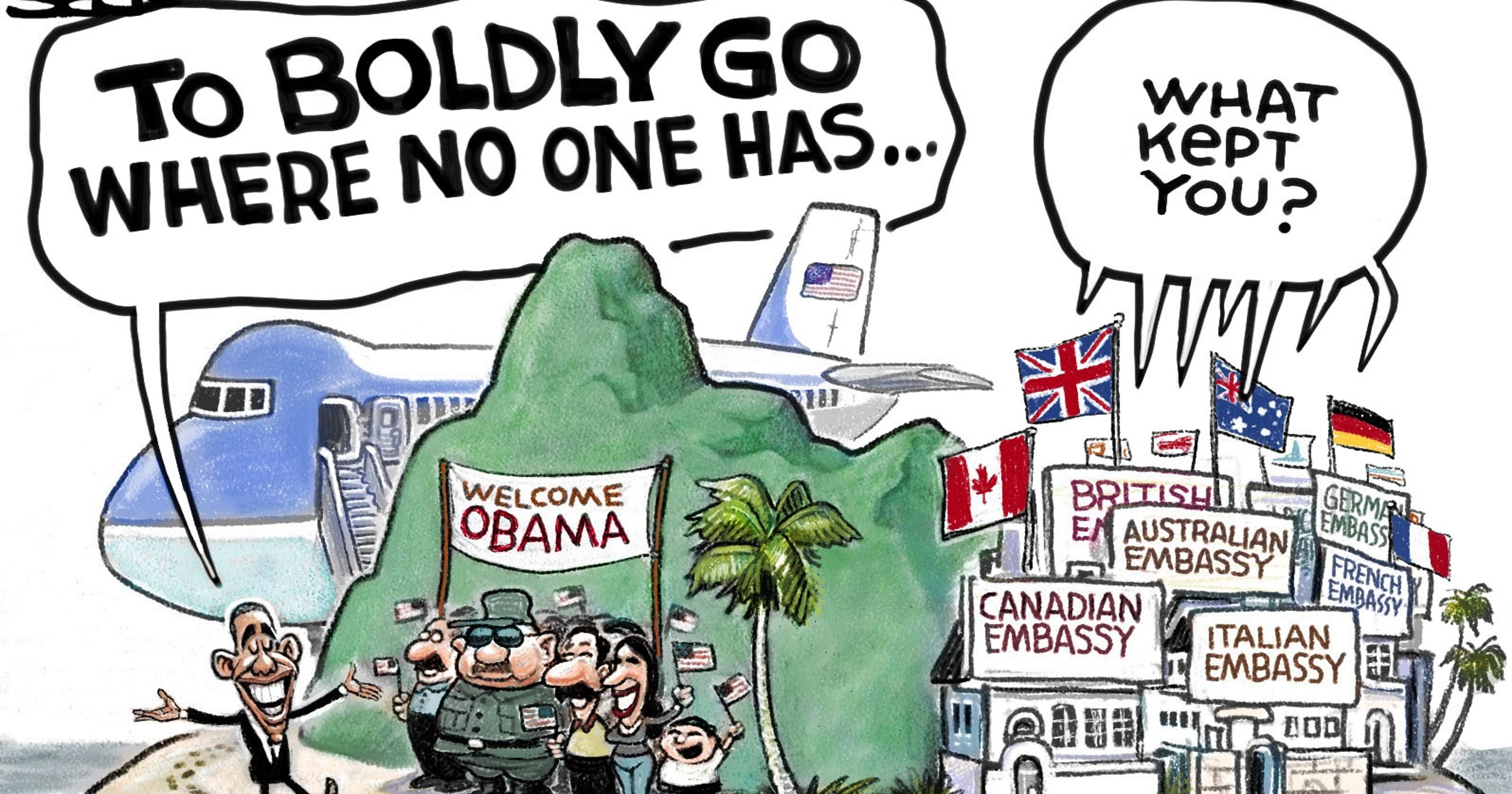 Officially end the embargo, let the sun shine on Cuba