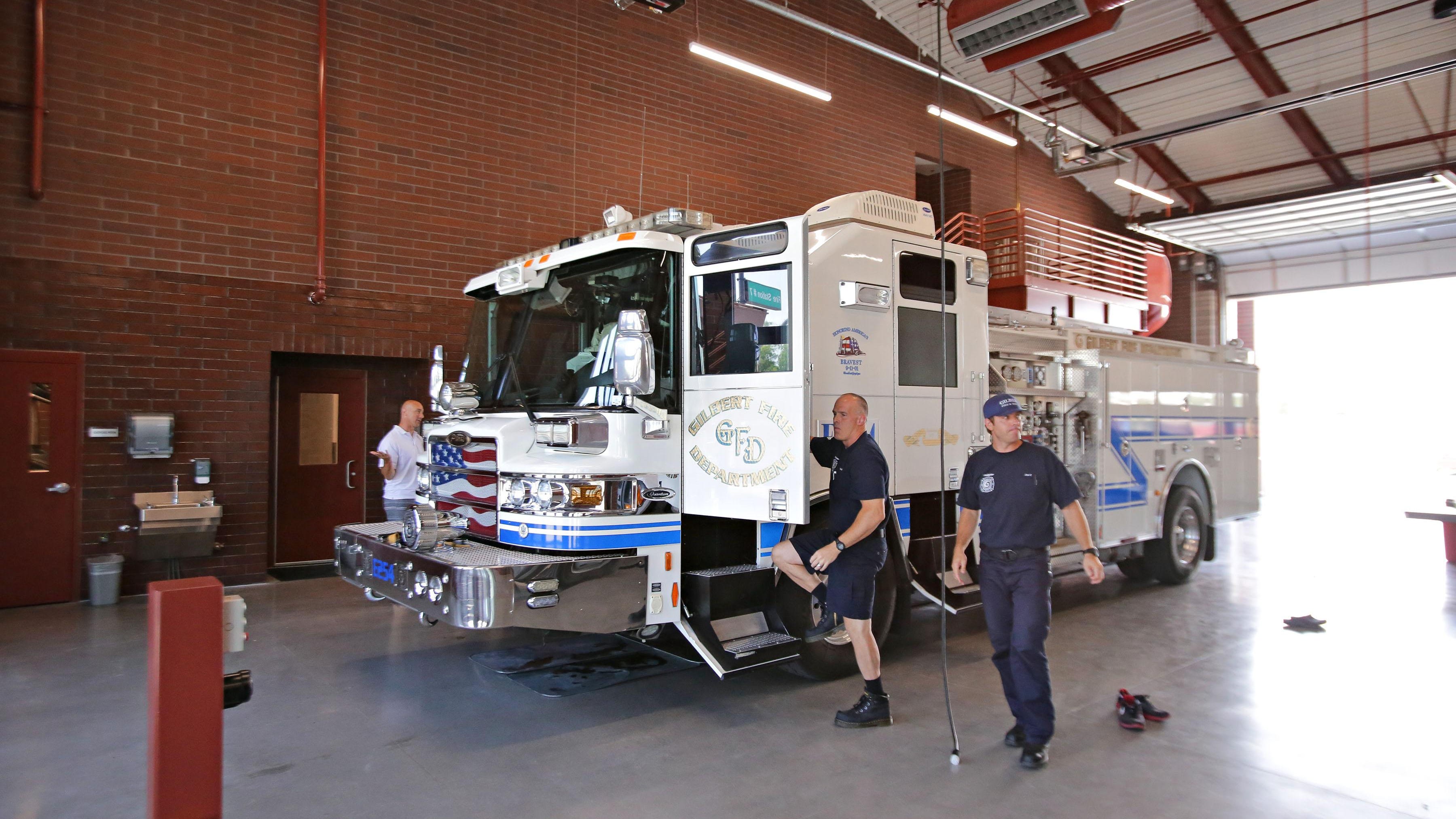 Gilbert firefighters slide into new station