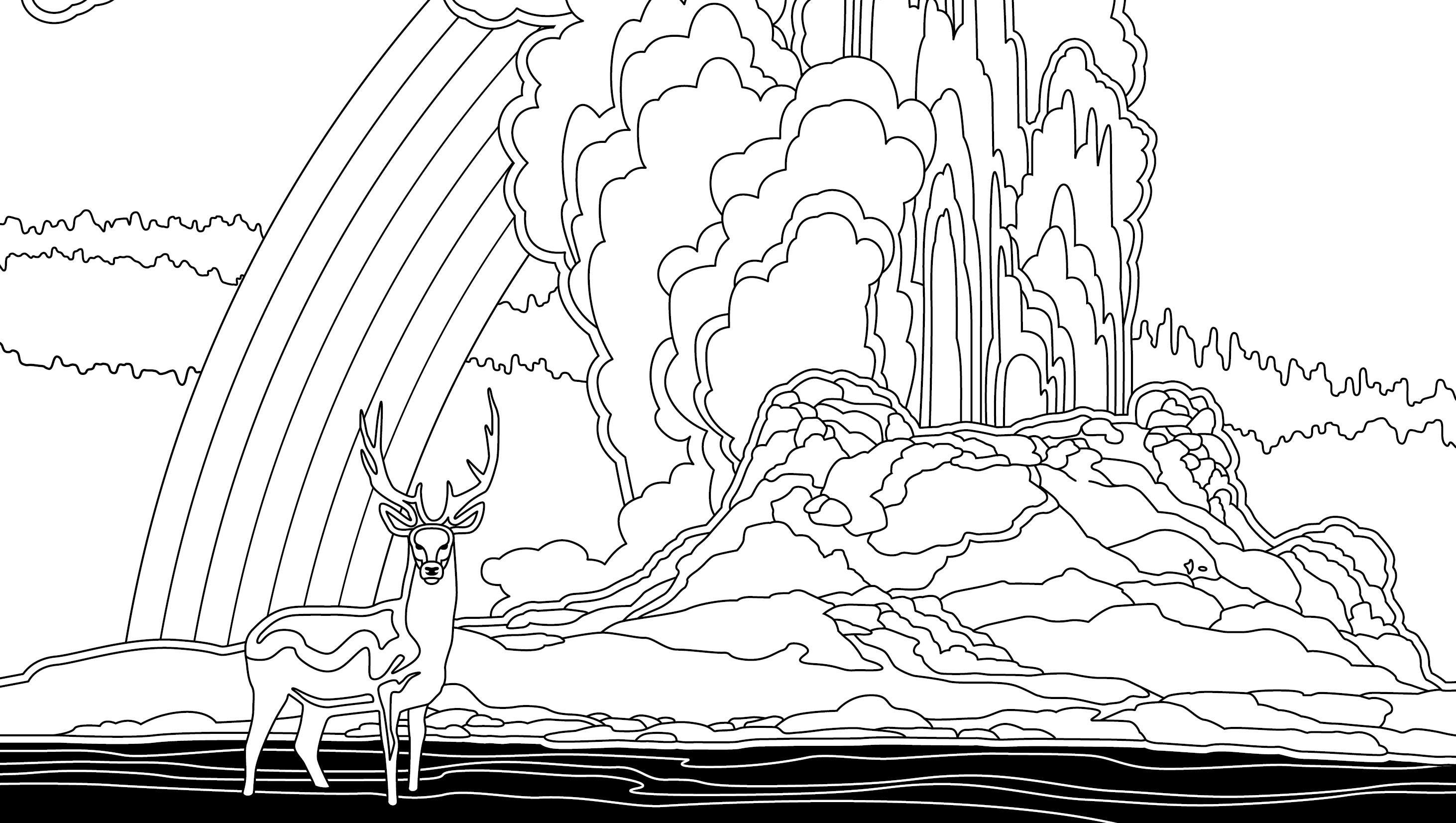 Color your way through Yellowstone