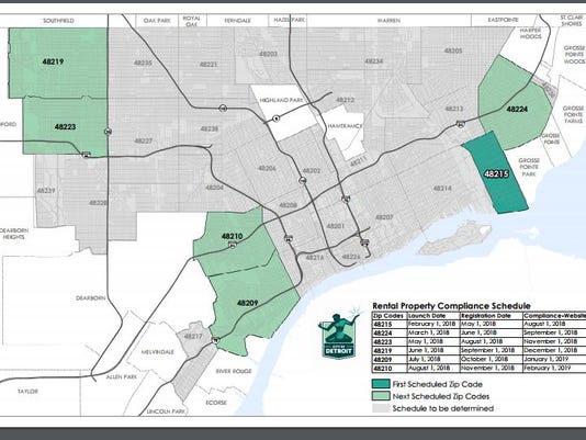 Detroit Metro Area Zip Code Map - Map