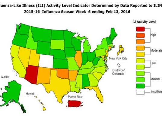 Arizona fighting the flu; state has highest rate of the illness in U.S.