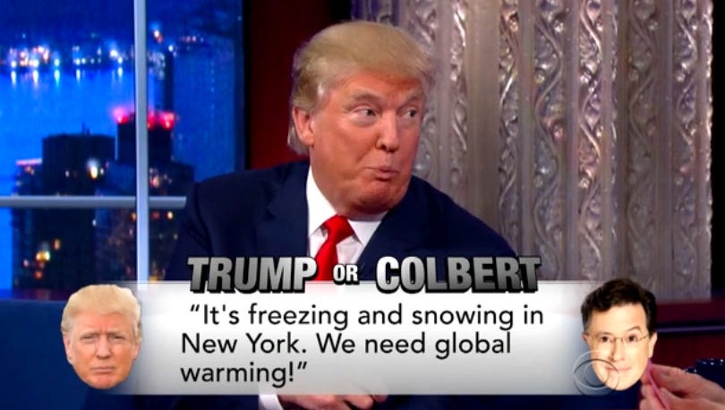 Donald Trump and Stephen Colbert play 'Who Said It: Trump or Colbert?'