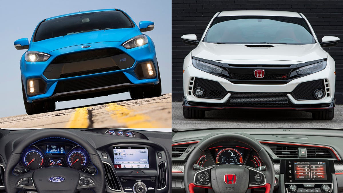 Photos: Honda Civic Type R versus Ford Focus RS