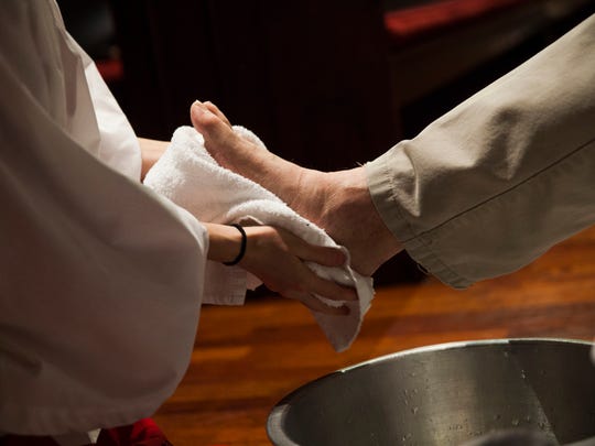 Feet-washing a 'transforming' Easter experience