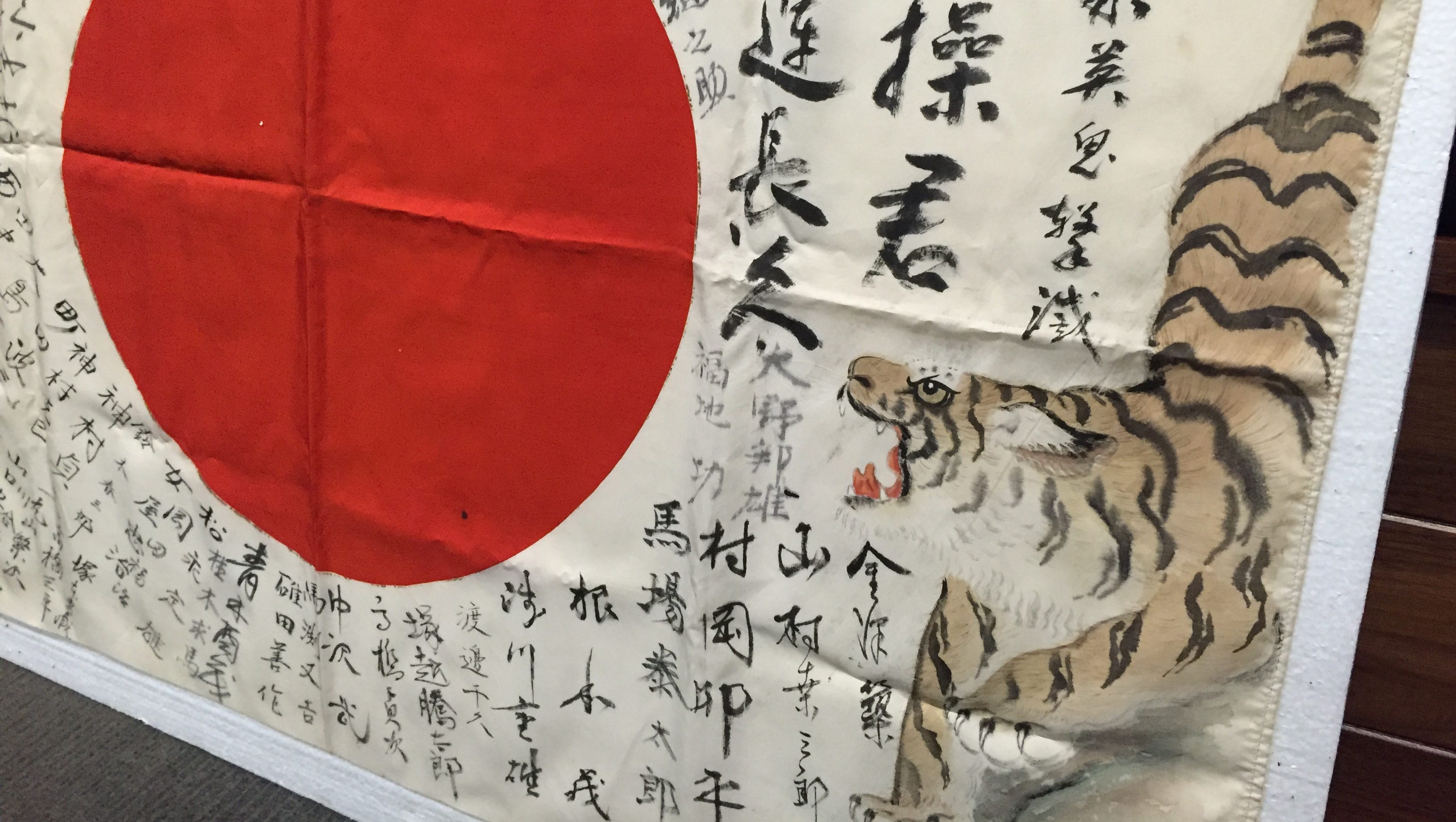 Good luck flags from WWII head home to Japan