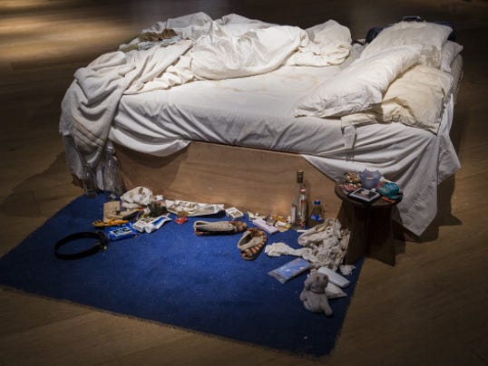 Tracey Emin's Messy Bed Installed At Tate Modern