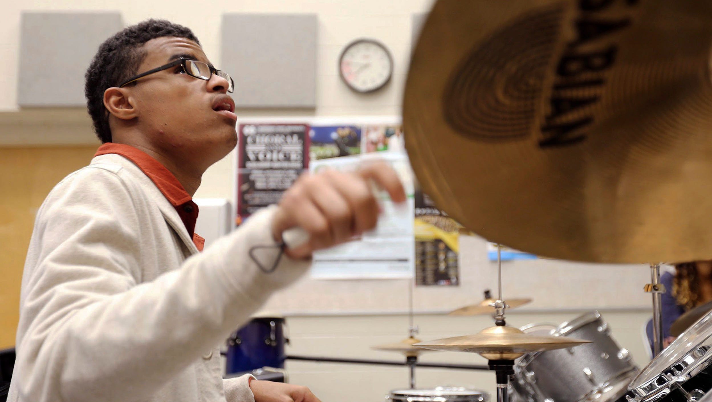 Blind, autistic student takes music to new level