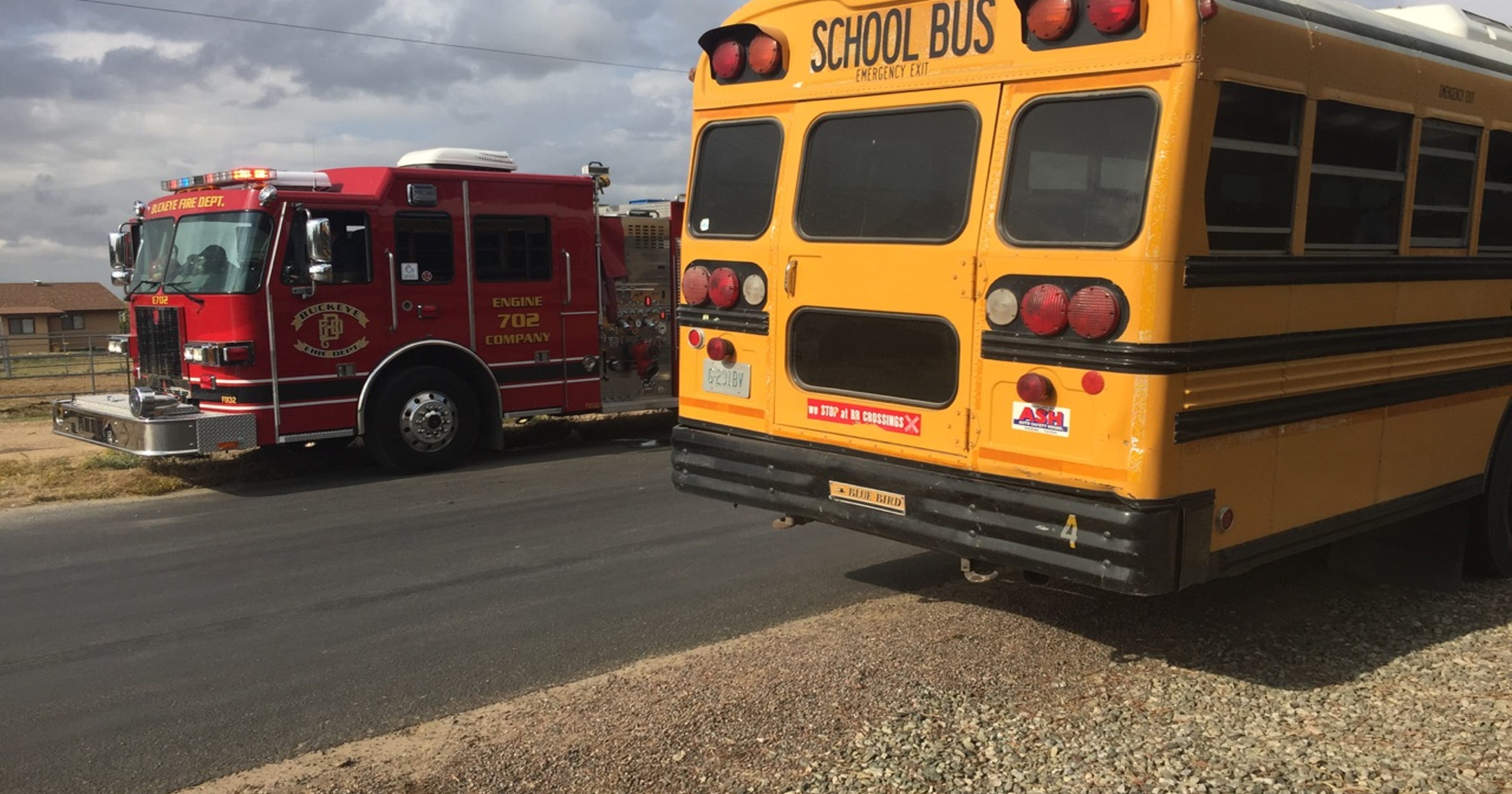2 hospitalized in Buckeye school-bus wreck