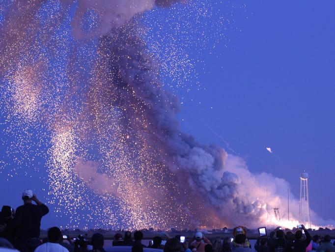 NASA releases new images of 2014 rocket explosion