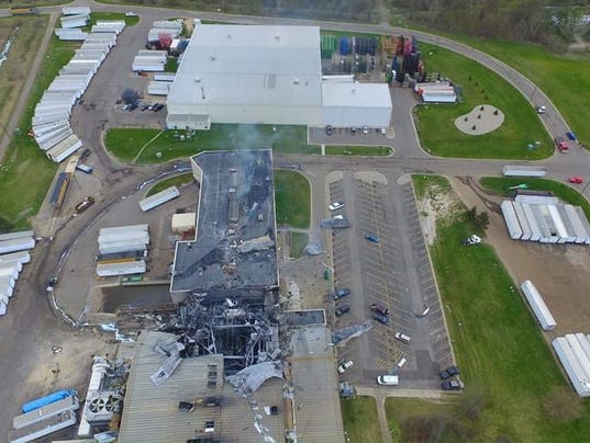 Two injured, 100 evacuated after fire, explosions at Meridian Magnesium