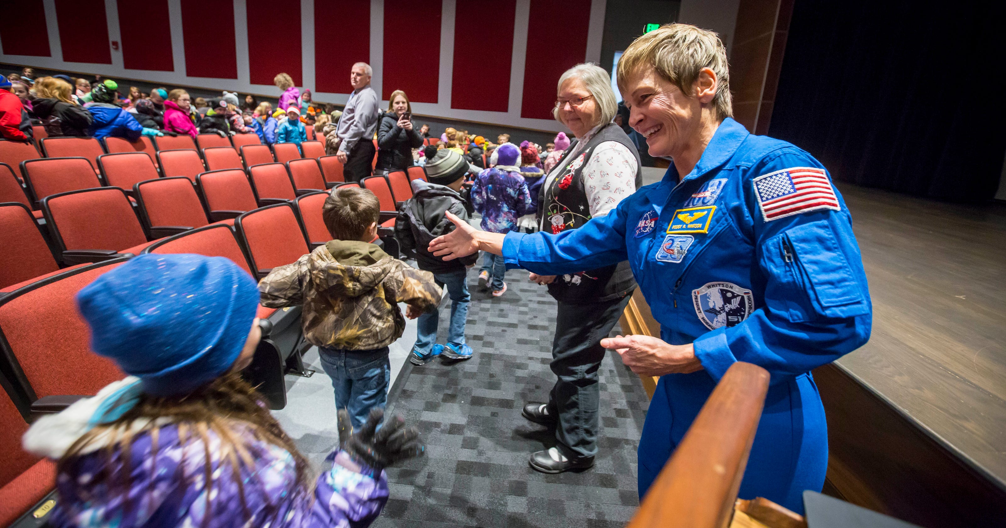 Iowa astronaut fields kids' curious questions after 9 months in space