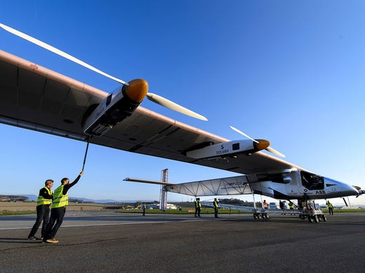 First solar-powered flight around the world departs