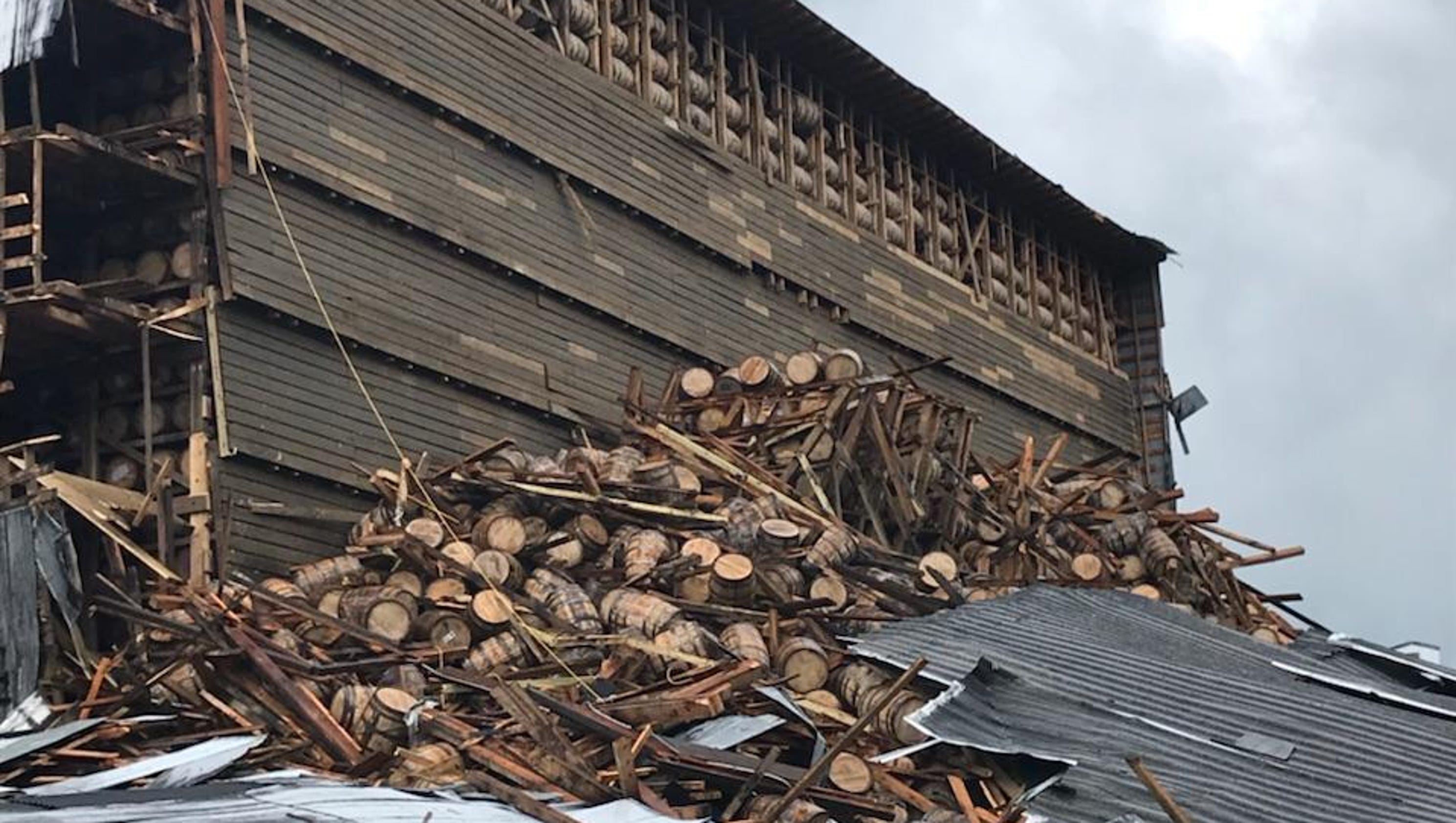 Warehouse at Barton 1792 Distillery collapses in Kentucky