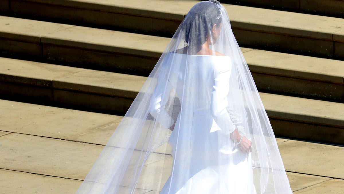 See Meghan Markle's stunning Givenchy wedding dress from every angle