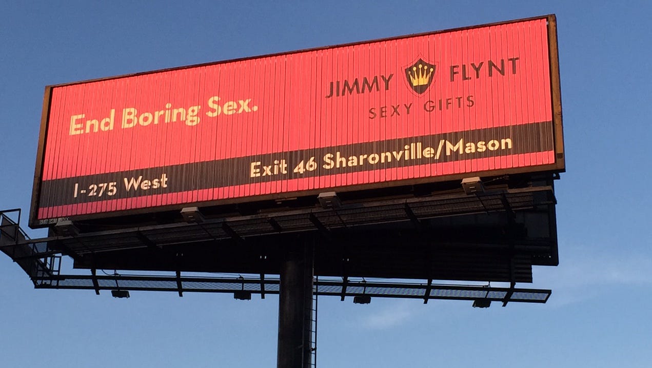 A Flynt, a billboard & a porn shop cause free-speech flap