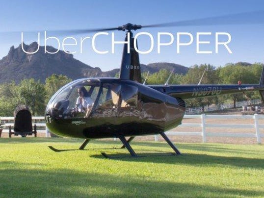 Uber offers helicopter rides to Bonnaroo for $1,500
