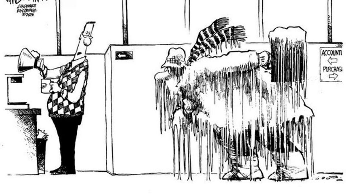 Jim Borgman's cold weather cartoons