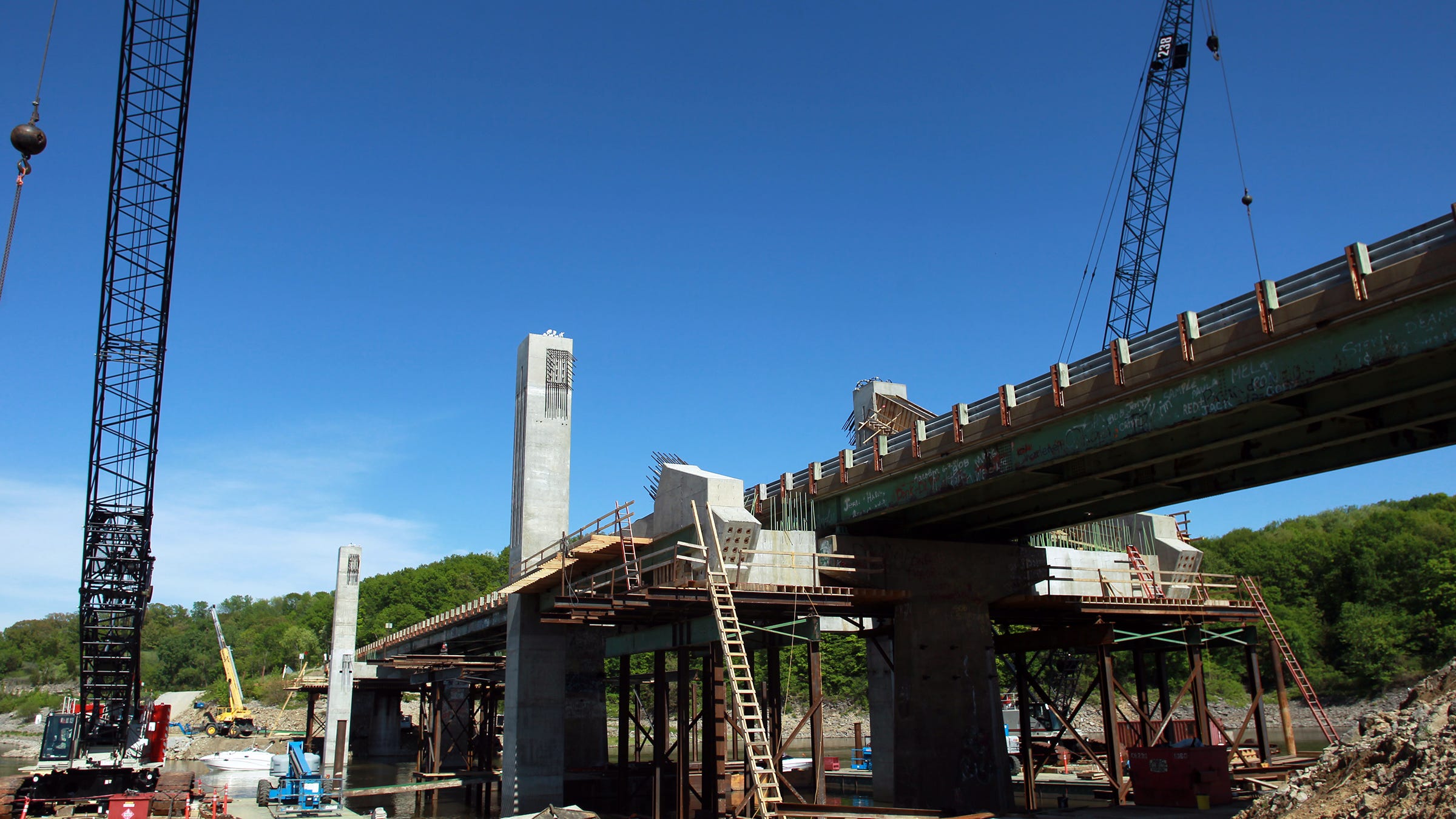 Mehaffey Bridge project on track despite challenges