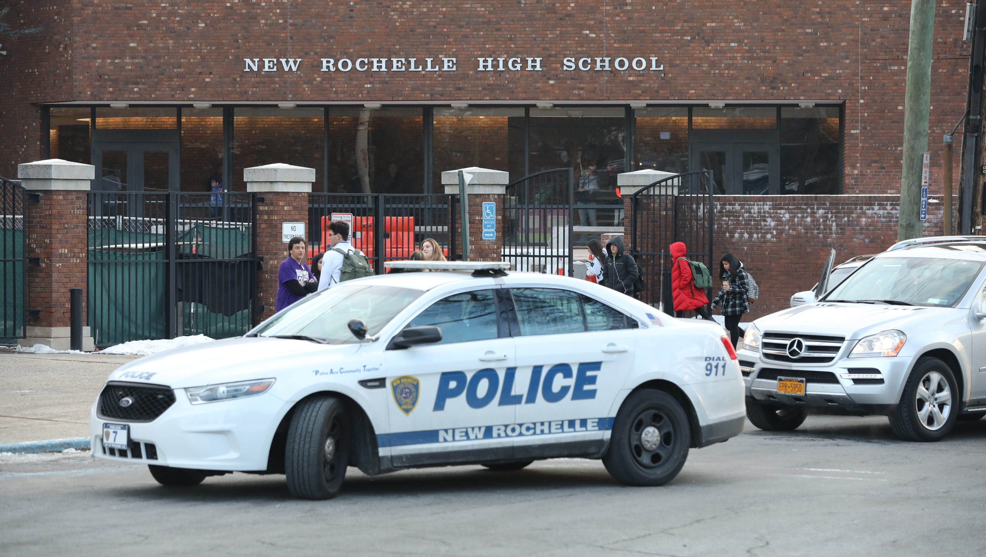 New Rochelle High School stabbing: Strong police presence