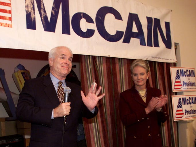 John McCain's 2000 presidential run saw challenges, 'ugly' politics