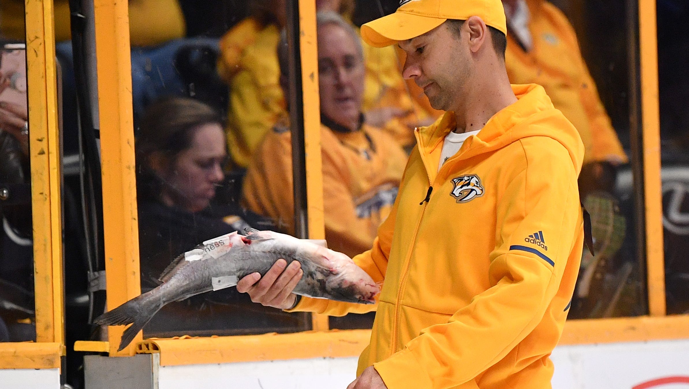 Two more catfish hit the ice before Predators' Game 5 vs Avalanche