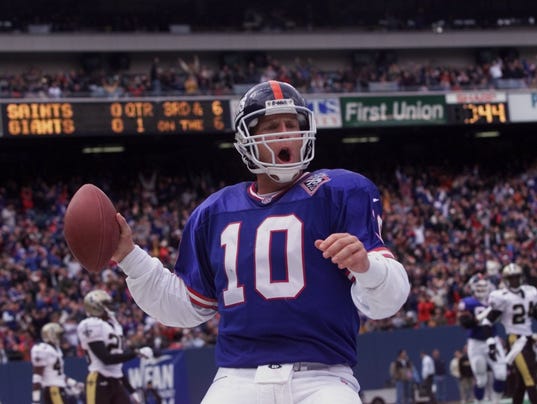 Who are the top 10 Giants quarterbacks of all time?