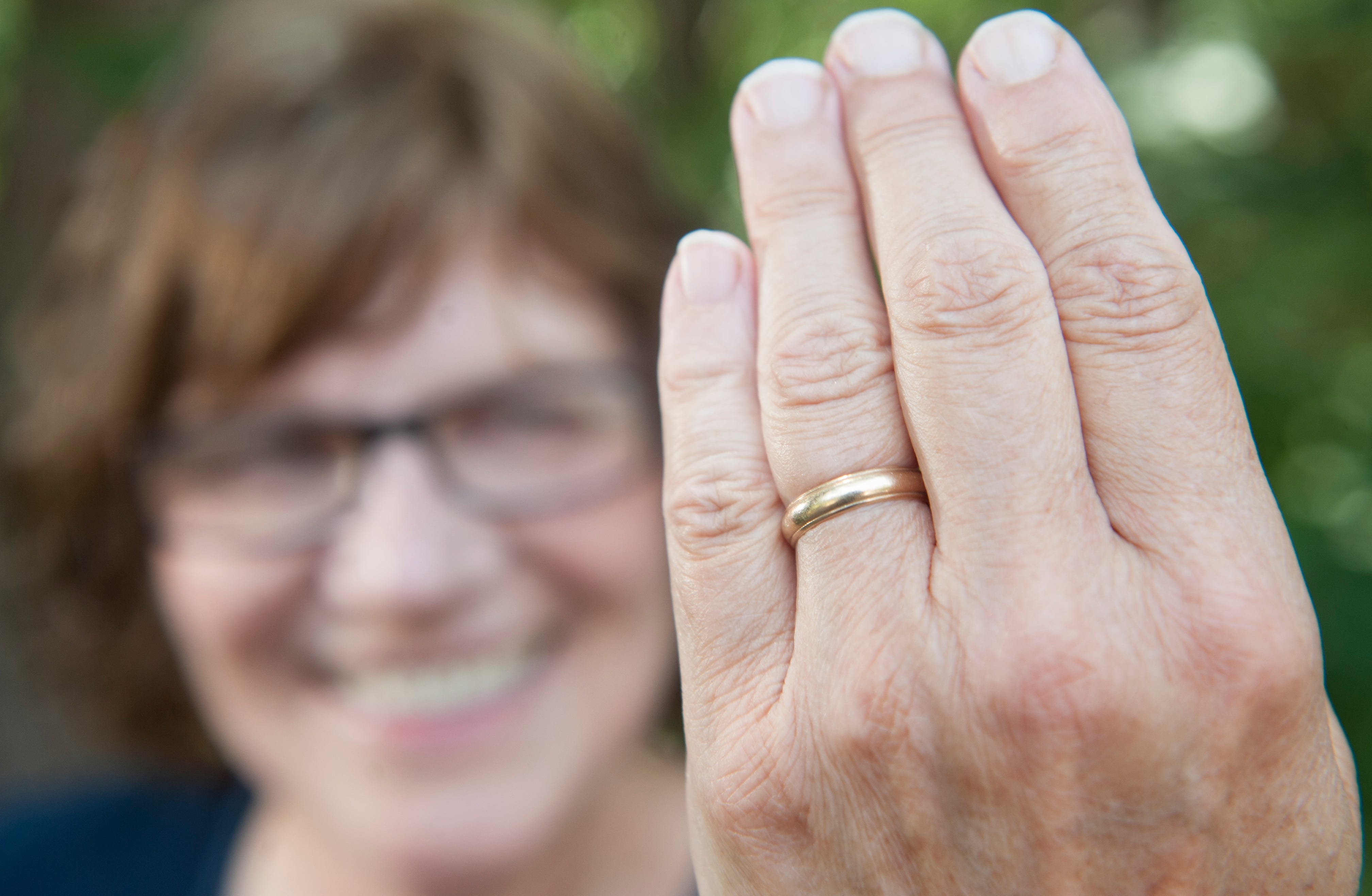 Wearing deceased mother's wedding ring store