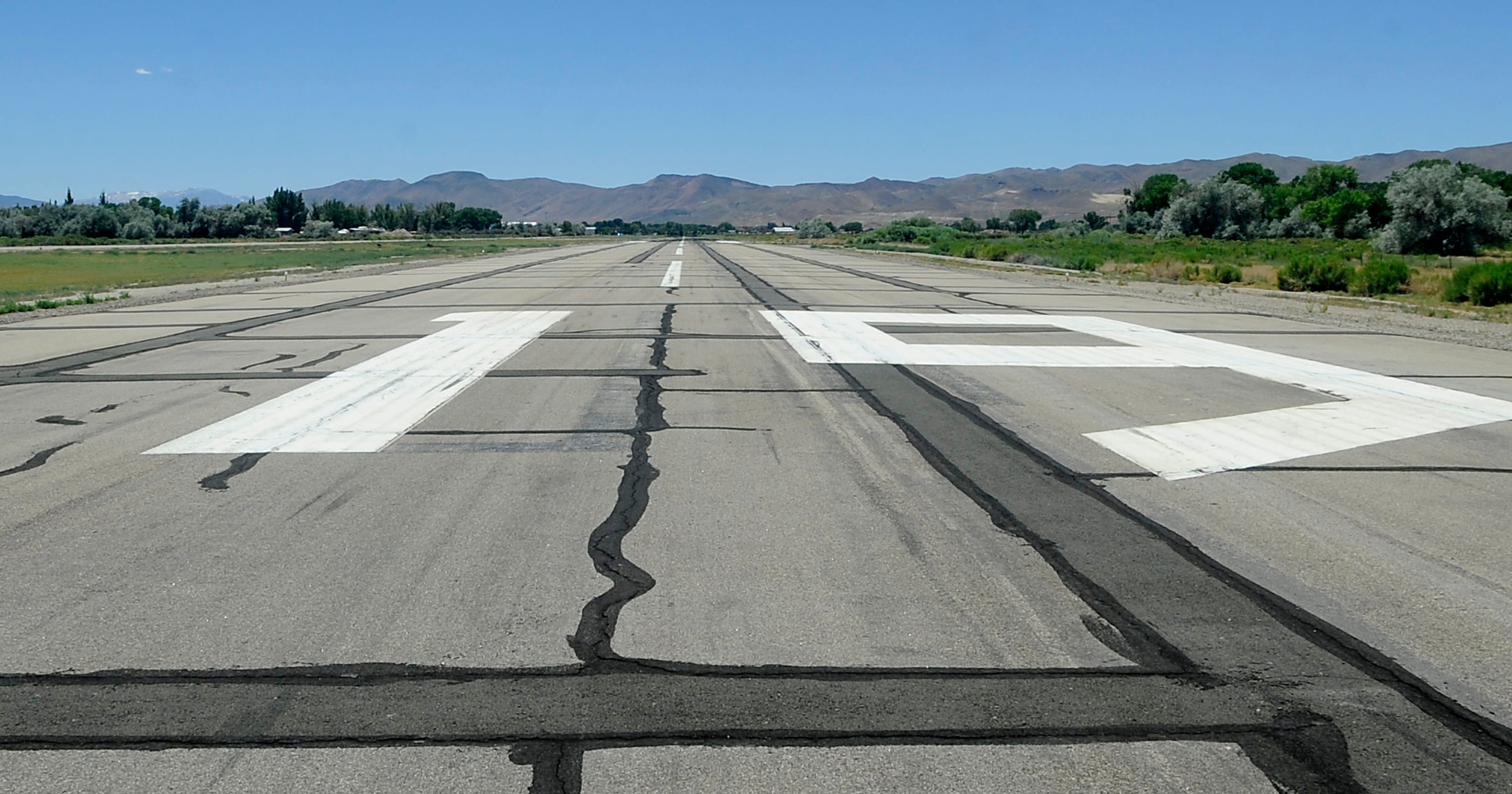 Yerington airport runway closed during repaving