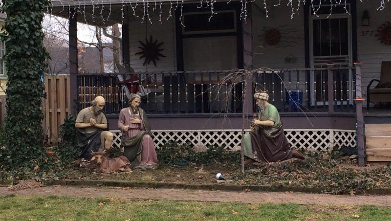 Grinch steals Nativity-scene figures from Irvington yard