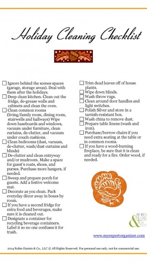 Holiday Prep: Cleaning Checklist