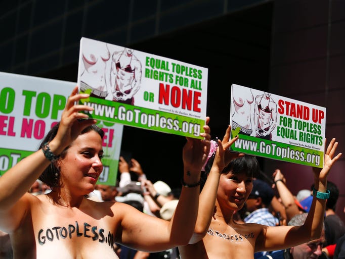 A history of toplessness, from Debbie Duz Donuts’ to Rihanna