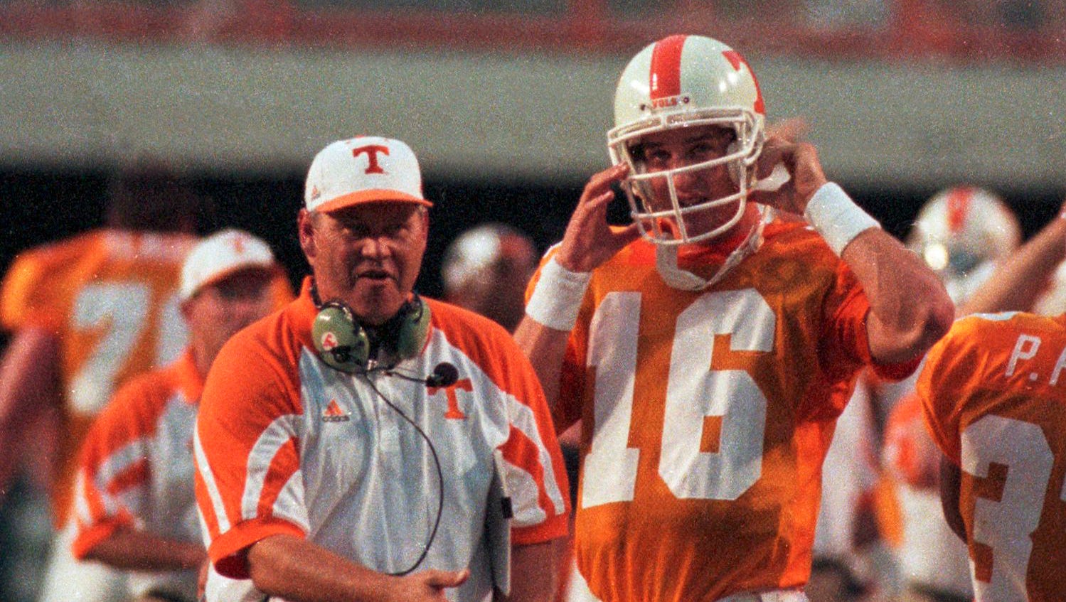 Tennessee legend Peyton Manning gets Hall of Fame news from Vols coaches
