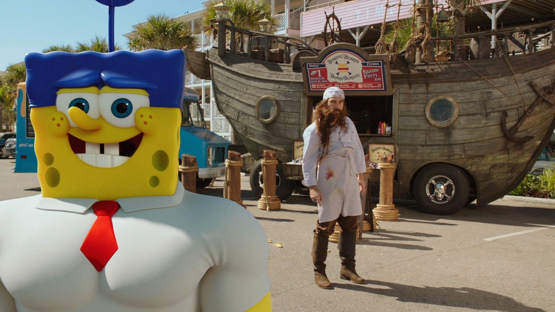 Annoying SpongeBob enters the realm of humans