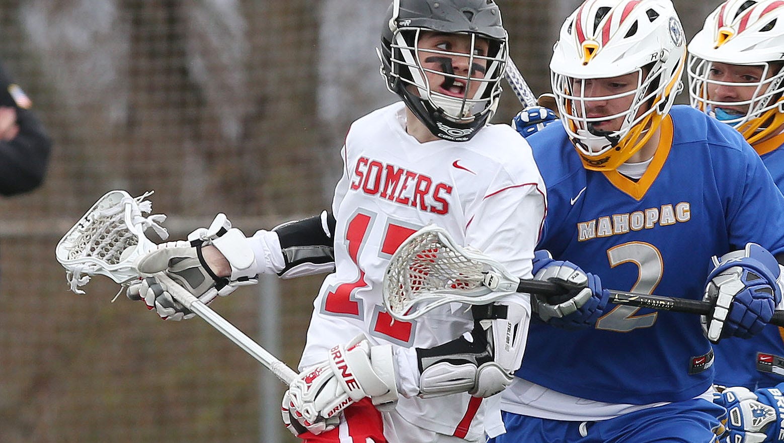 Andrew Lowman gives Somers a moment to celebrate