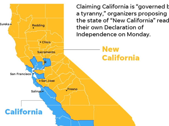 New California declares independence from California. Is a 51st state ...