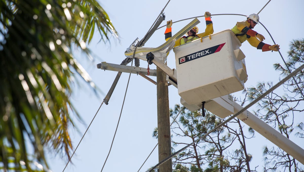 Photos: FPL still working to restore power 1 week after Hurricane Irma