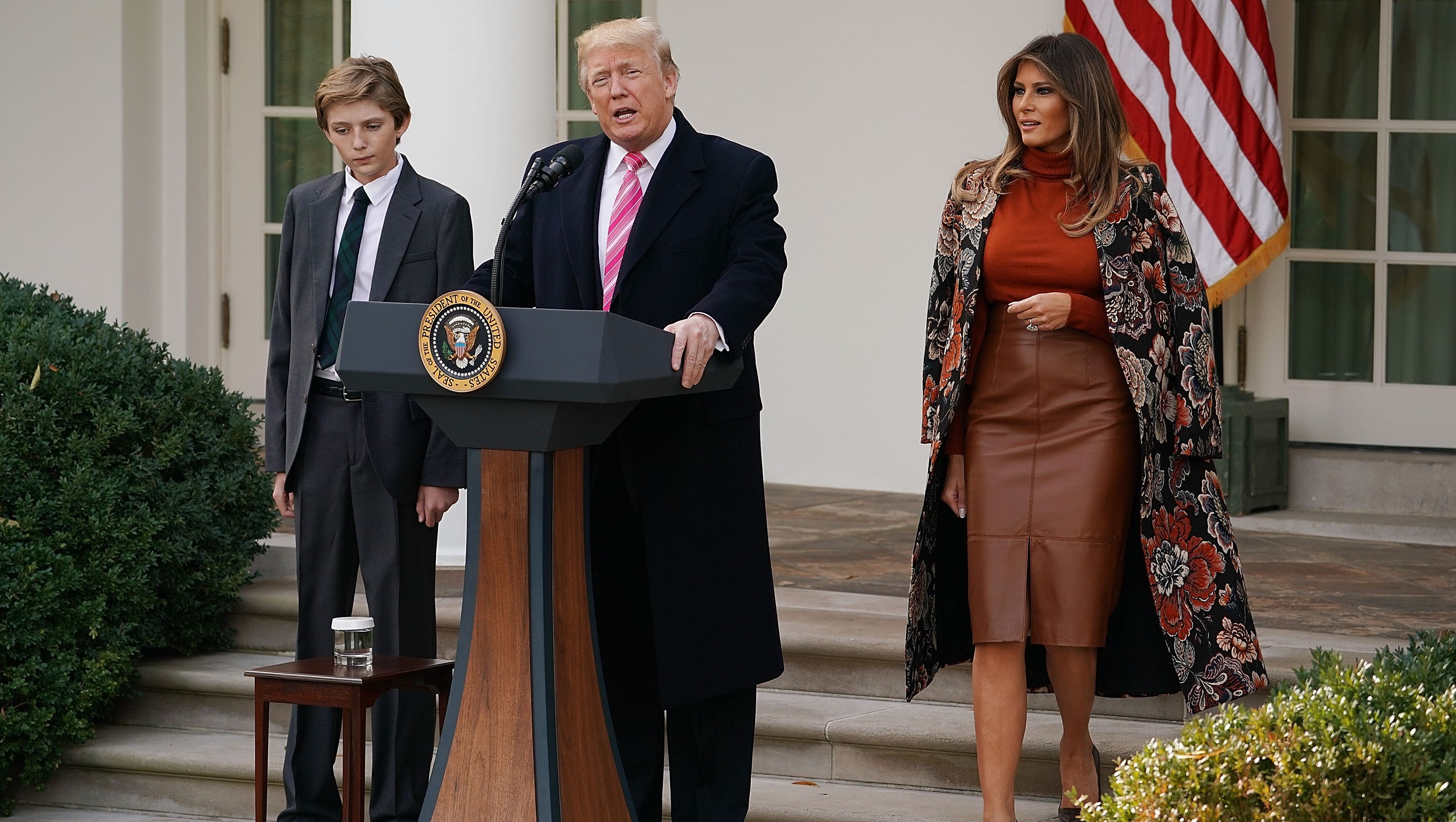 Barron Trump in the spotlight for holidays at White House