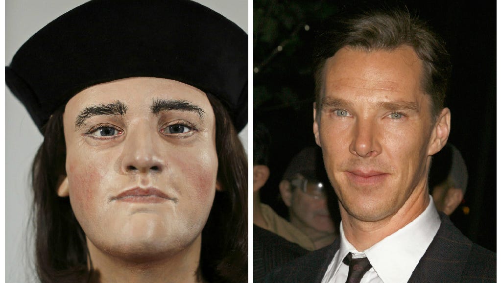 Cumberbatch, according to the genealogists, is Richard's second cousin ...