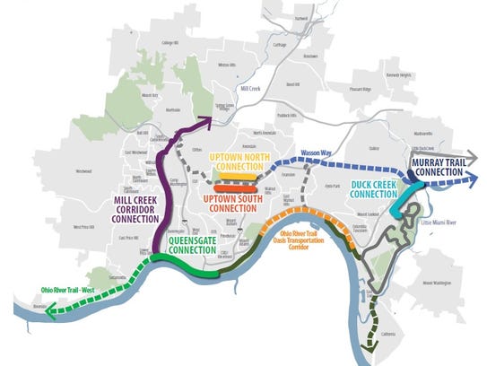 42-mile cycling 'super highway' in Cincinnati announced