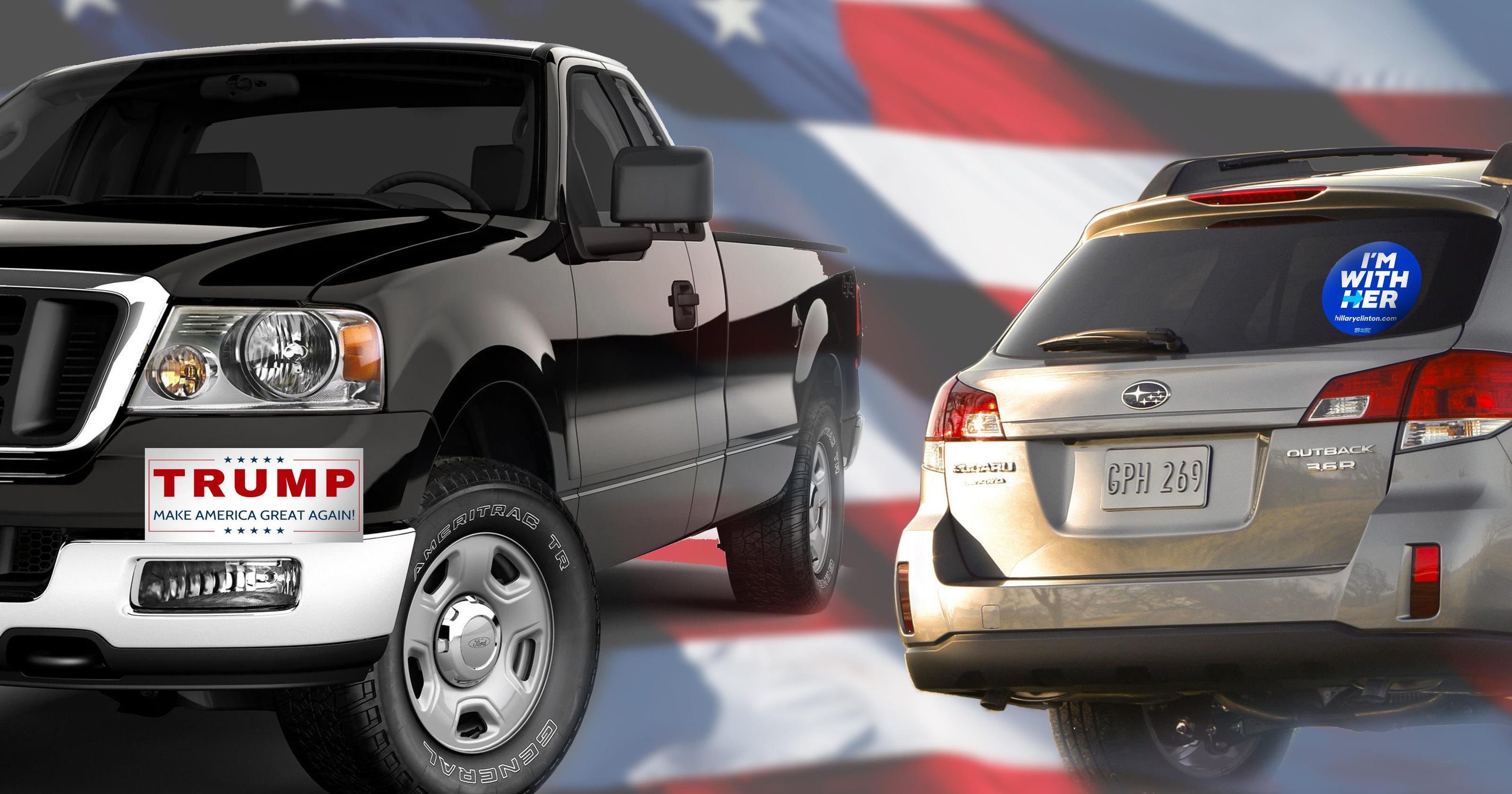 Election 2016: Clinton is an SUV; Trump is a pickup