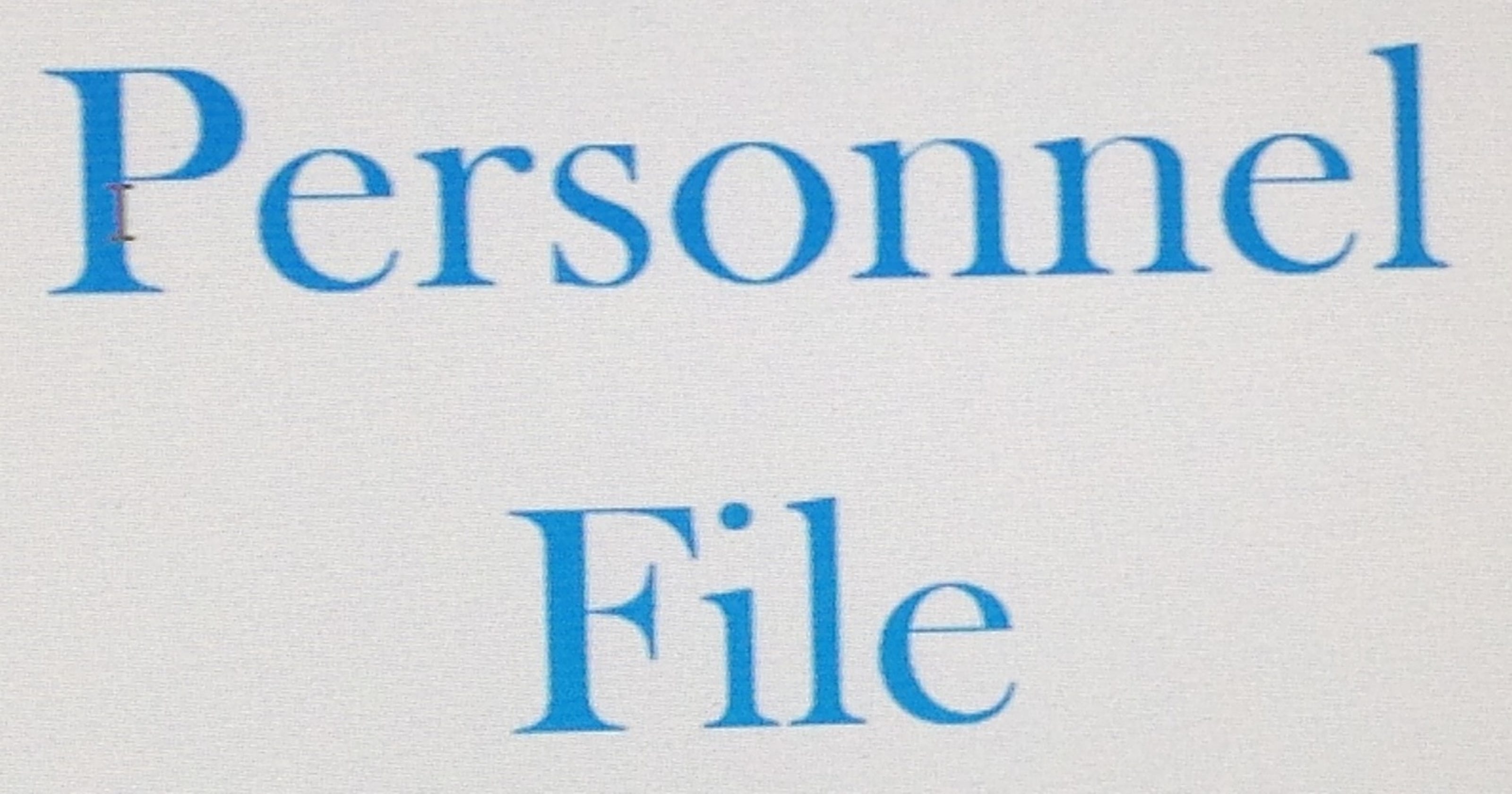 Personnel File