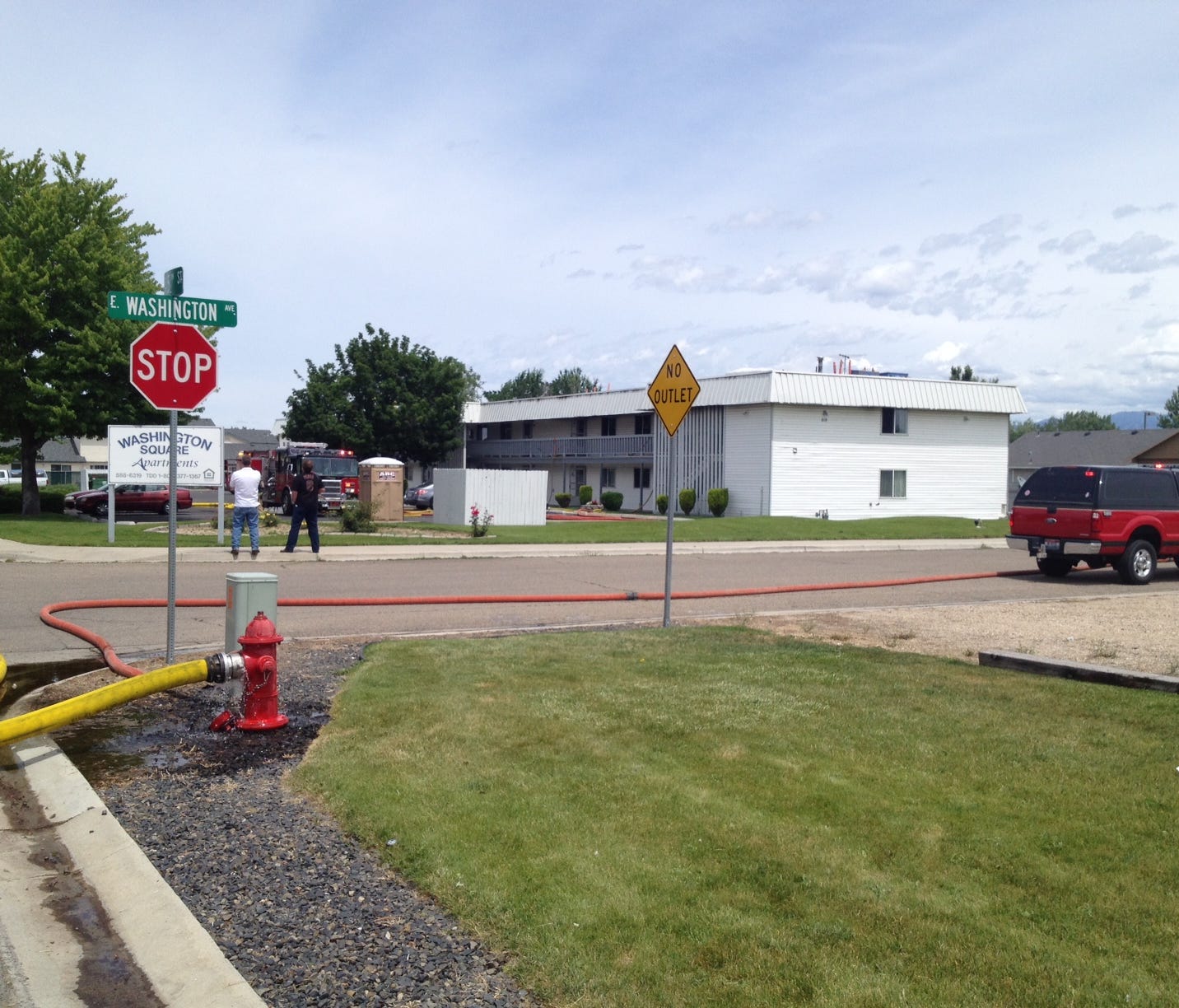 Firefighter injured in Meridian apartment fire | ktvb.com