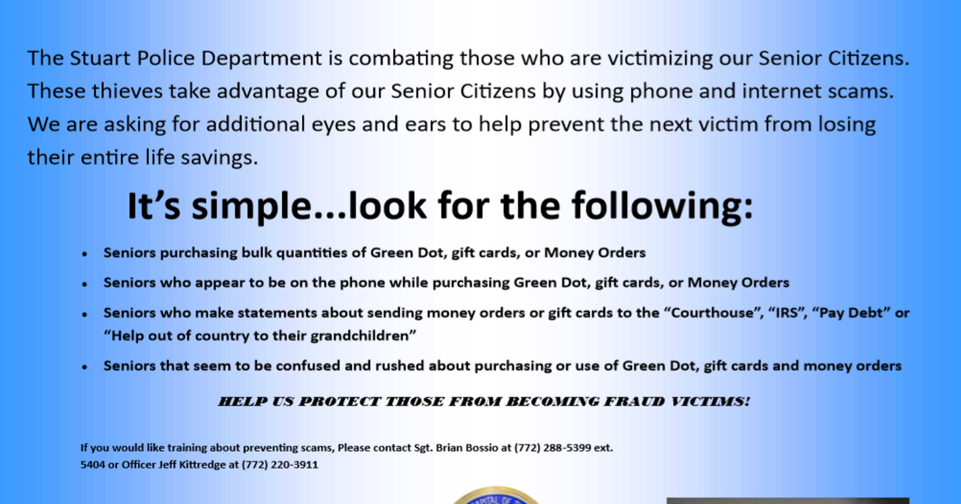 Beware of these scams