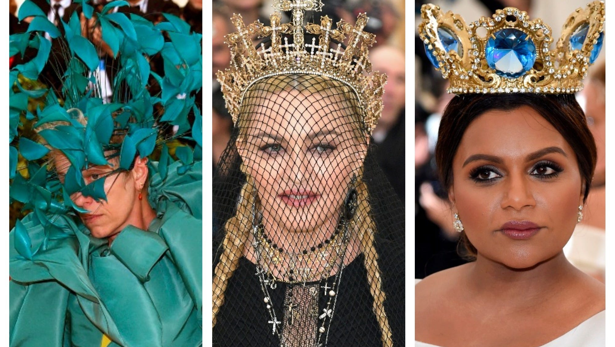 Holy headgear! A look at the wild crowns and hairpieces at Met Gala