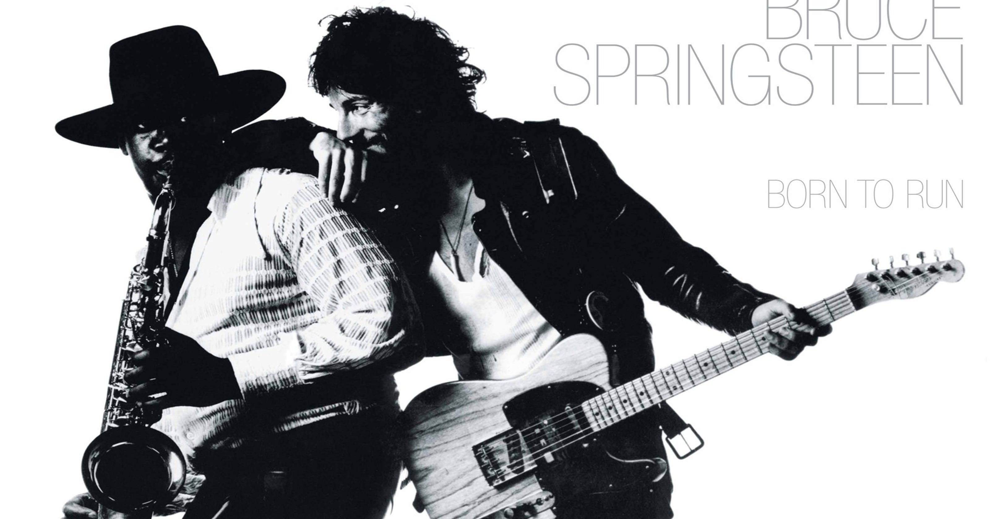 Bruce Springsteen's 'Born to Run', in black and white