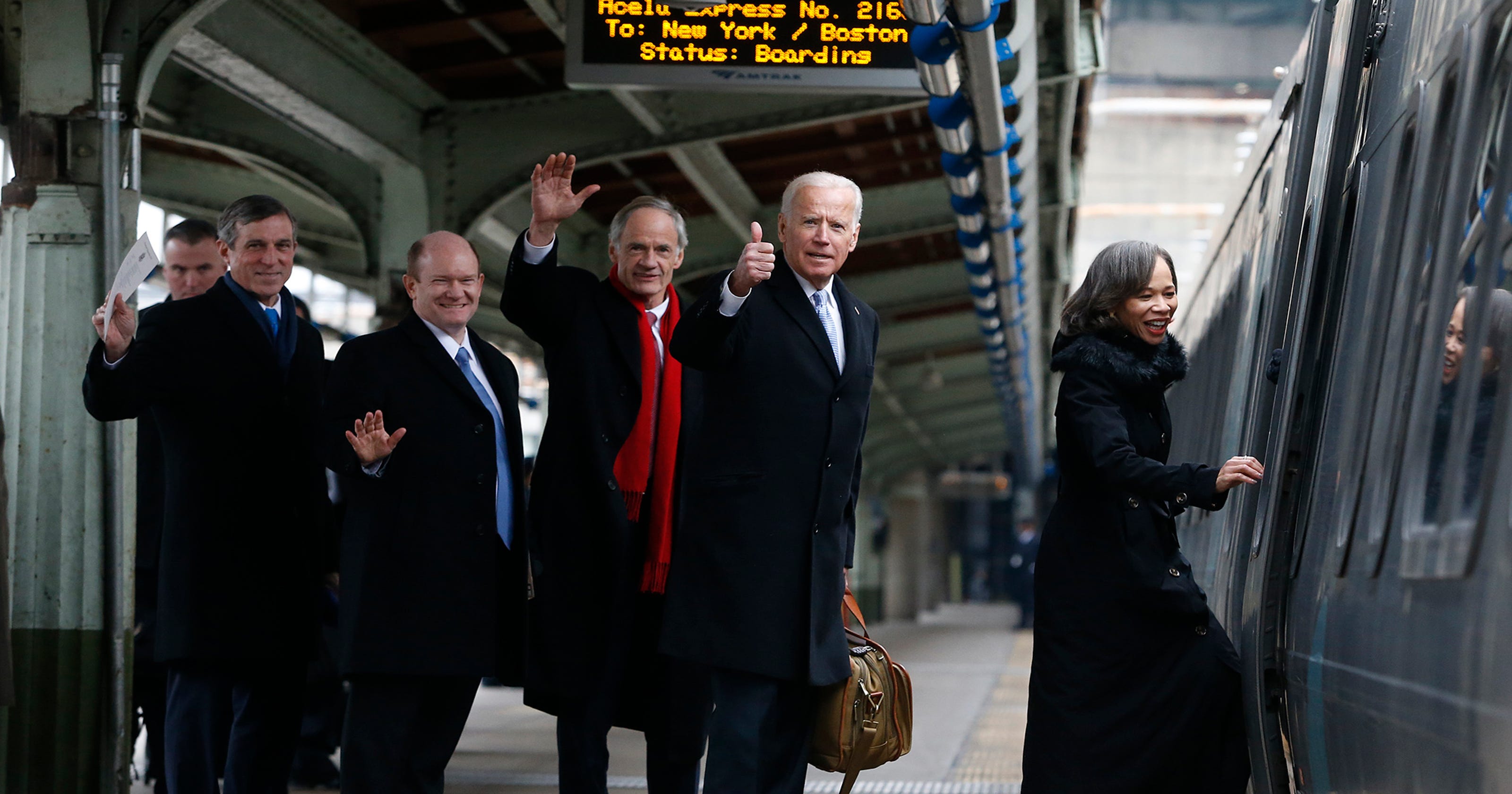 Joe Biden leaves D.C. on -- what else? -- Amtrak